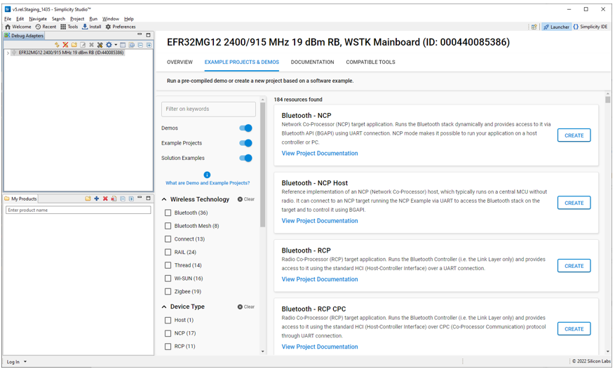 Getting Started - latest - Simplicity Studio 5 Users Guide Silicon Labs