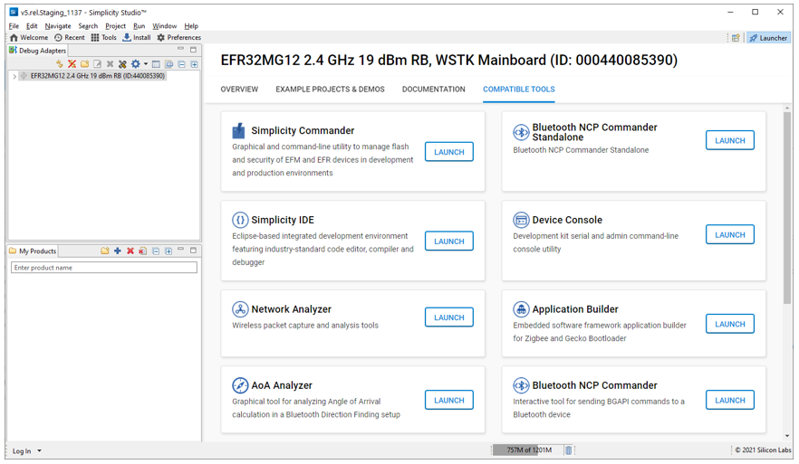 Getting Started - latest - Simplicity Studio 5 Users Guide Silicon Labs
